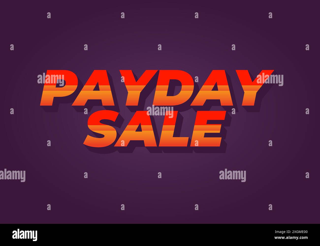 Payday sale. Text effect design in 3D style with eye catching colors ...