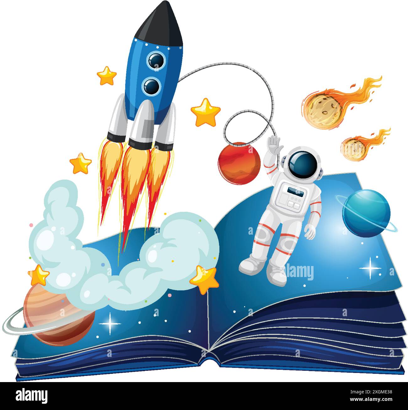 Astronaut knowledge Stock Vector Images - Alamy