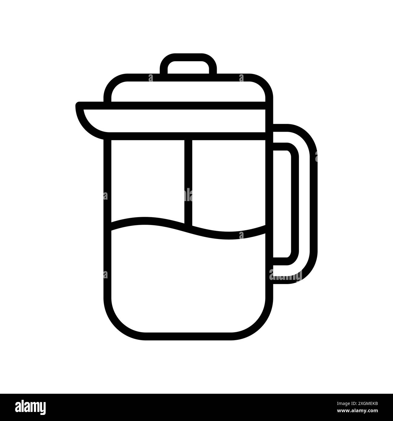 french press icon vector design template in white background Stock ...