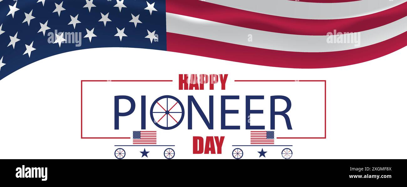 Pioneering Happiness Pioneer Day Celebrations Stock Vector Image & Art ...