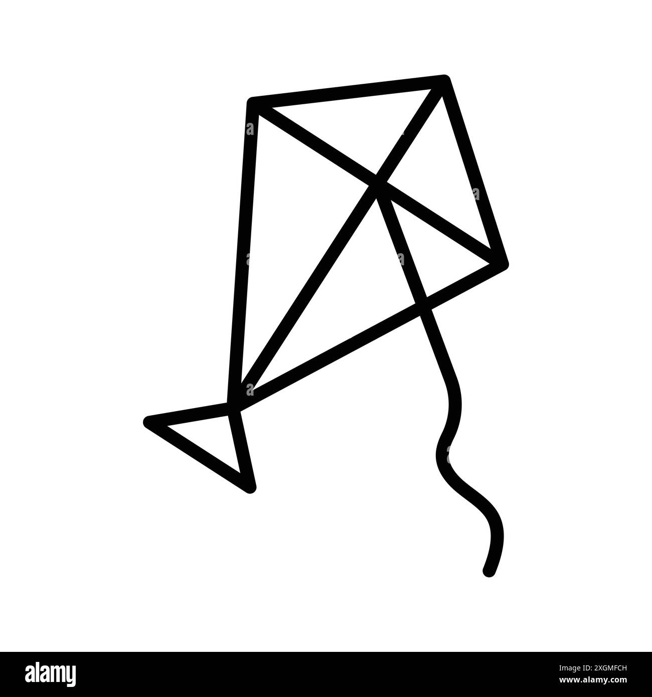 kite icon vector design template in white background Stock Vector Image ...