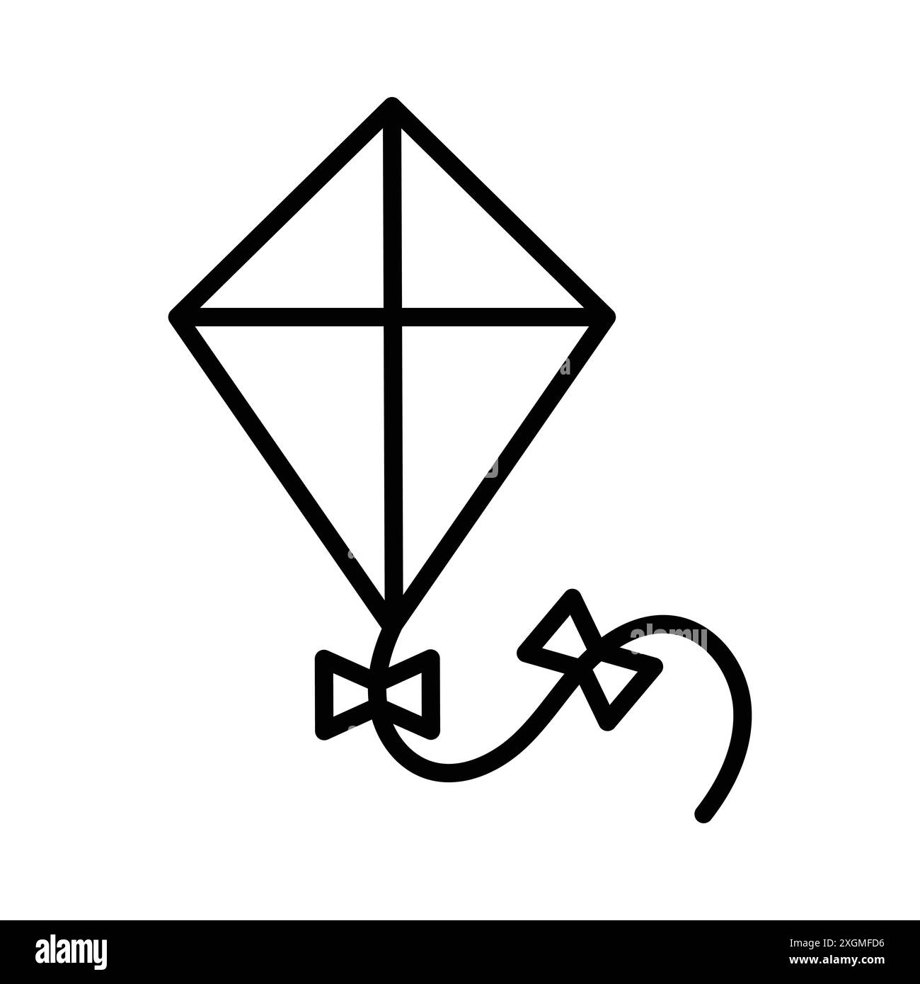 kite icon vector design template in white background Stock Vector Image ...