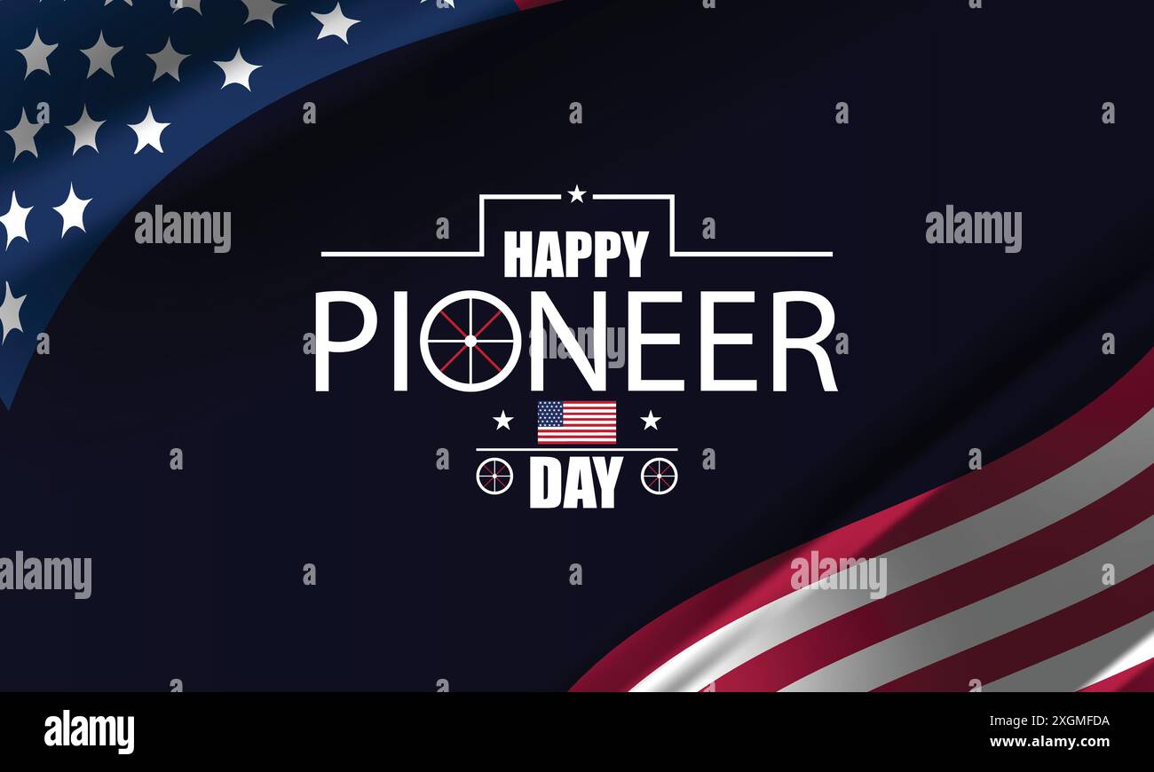 Pioneer Day A Day of Remembrance and Celebration Stock Vector Image ...