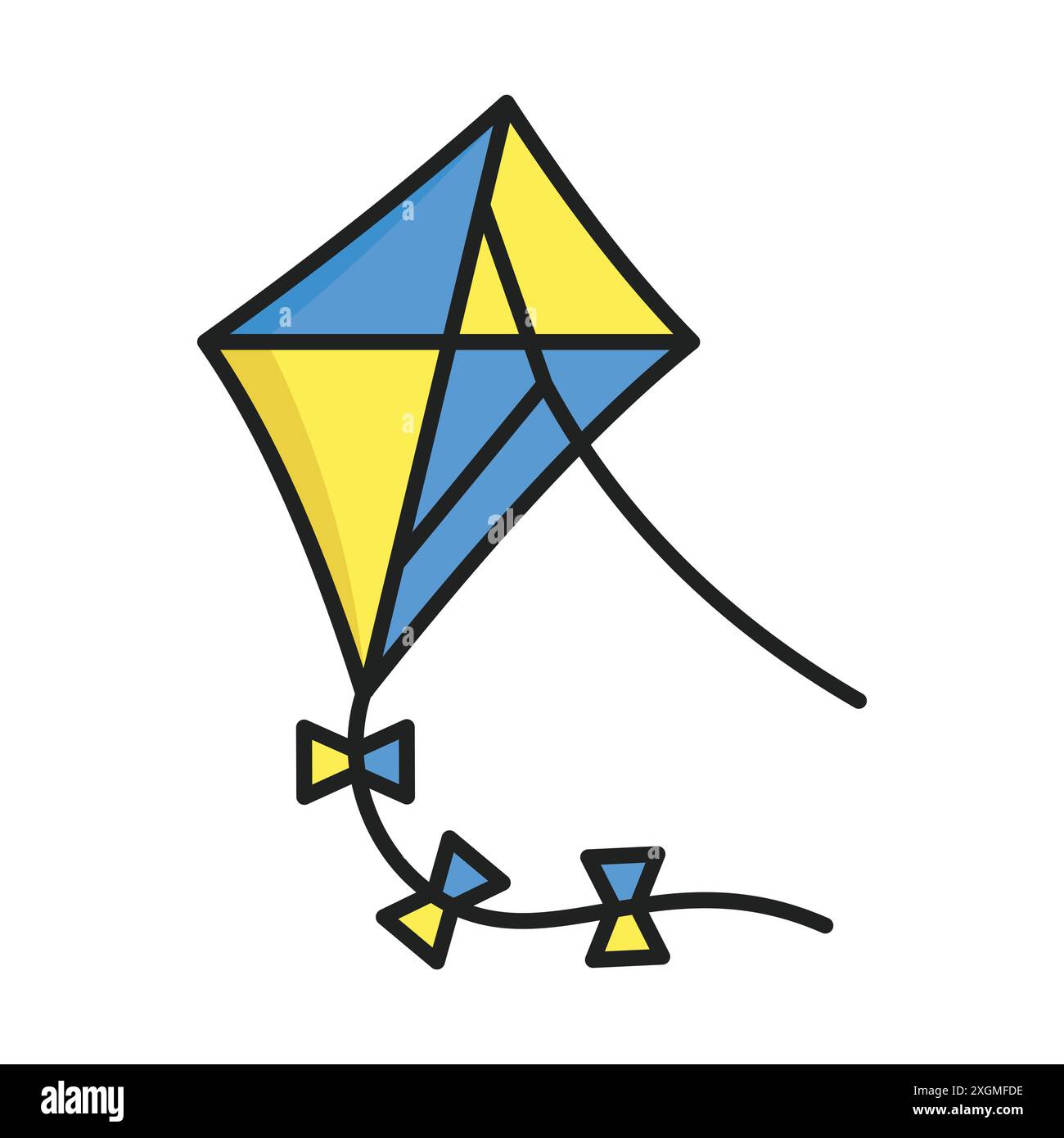 kite icon vector design template in white background Stock Vector Image ...