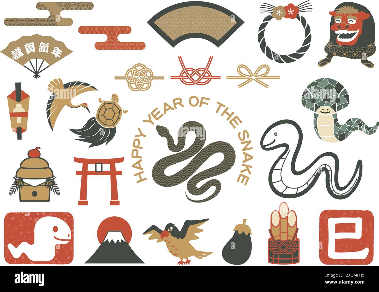 Cartoon snake chinese year snake hi-res stock photography and images ...
