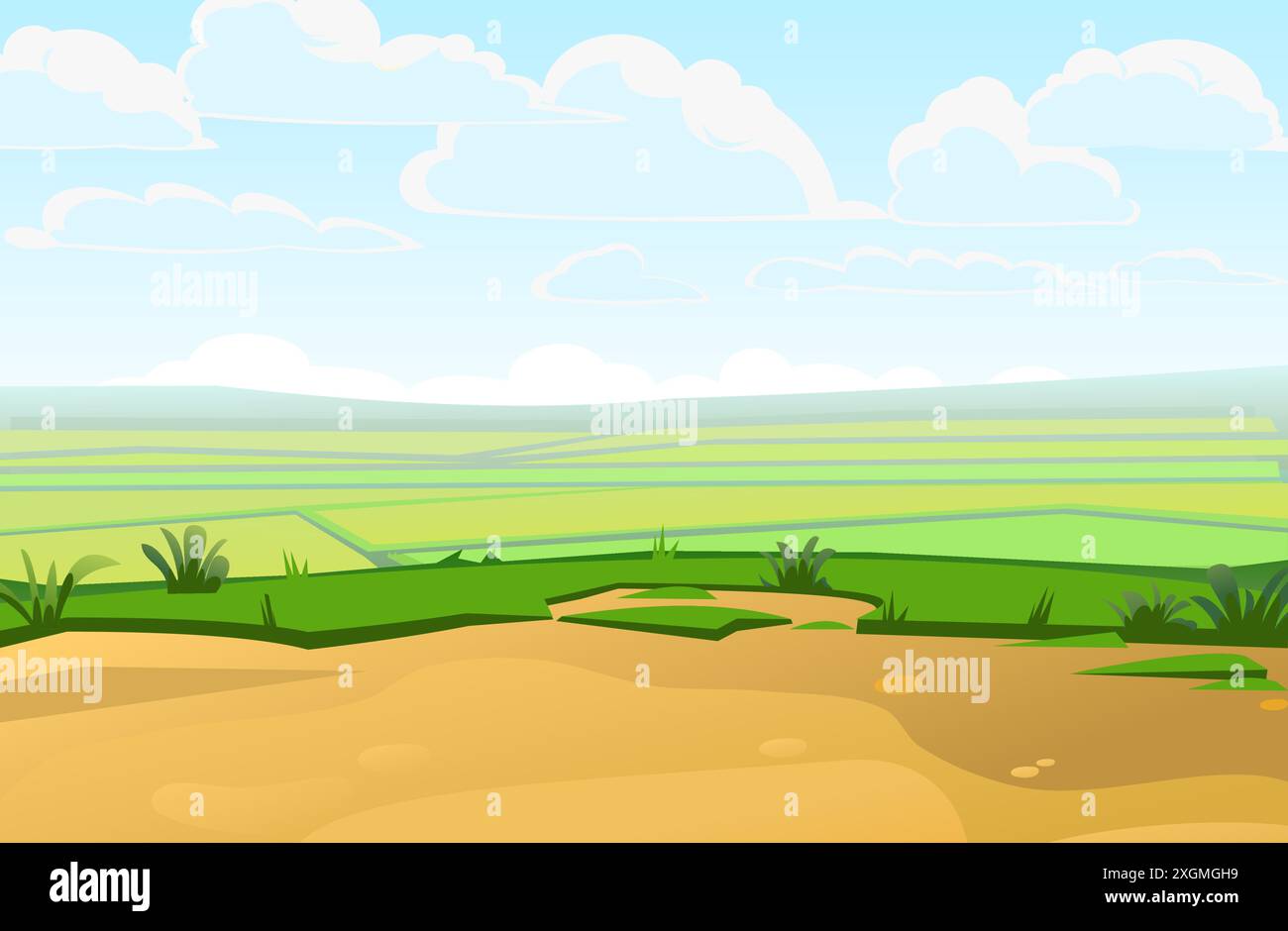 Field fields grass landscape holiday Stock Vector Images - Alamy