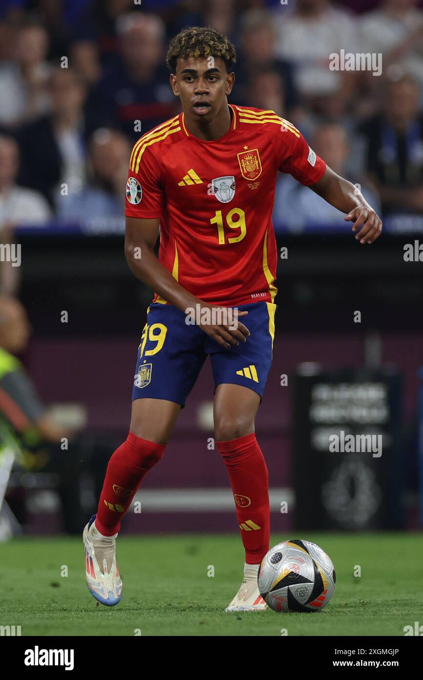 Munich , Germany 09.07.2024: Lamine Yamal of Spain during the UEFA EURO ...