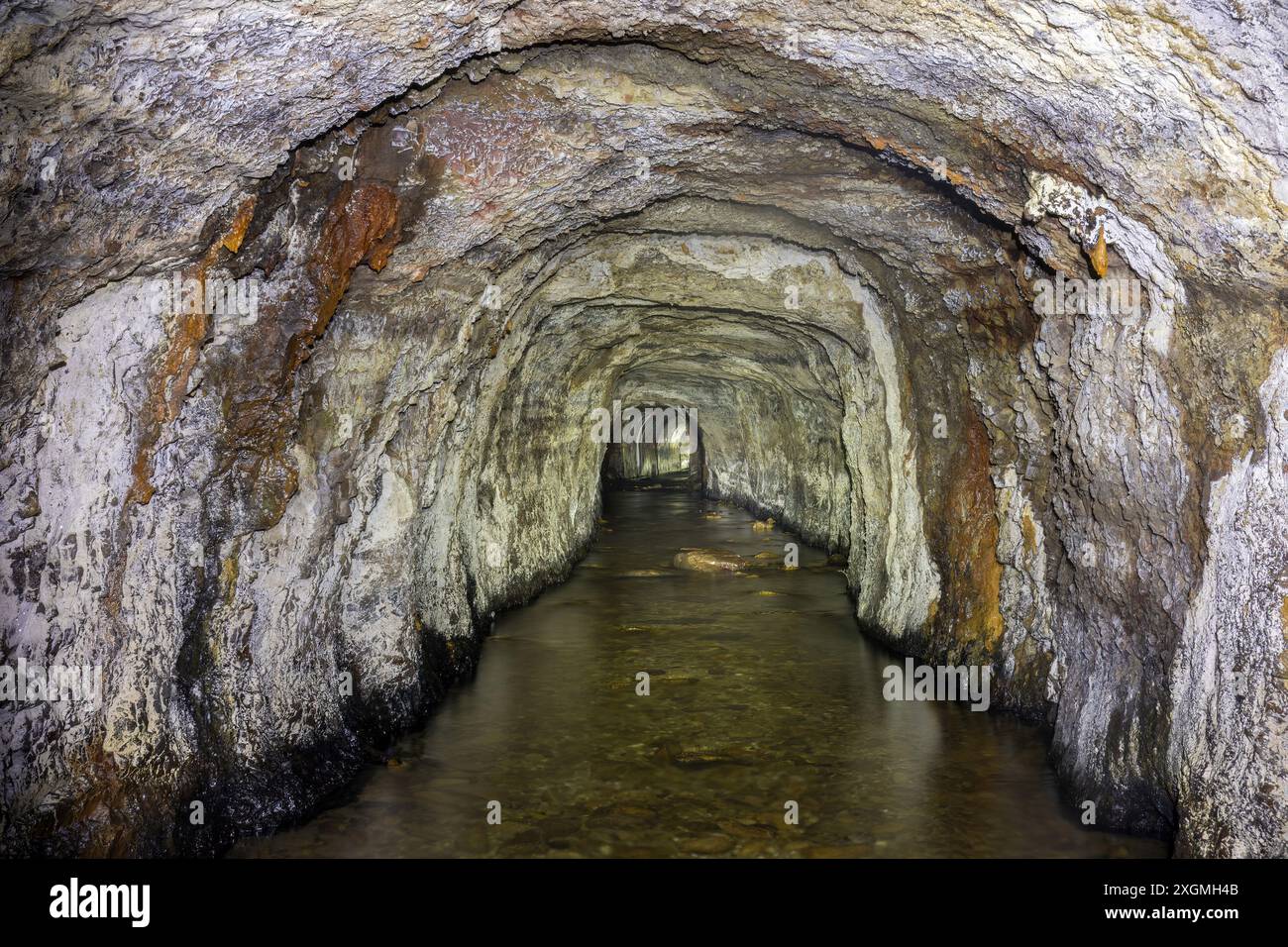 Abandoned Ocean Shore Railroad Creek Tunnel in Davenport, California ...