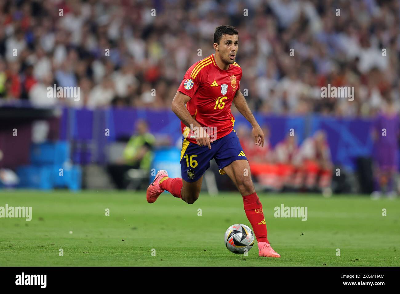 MUNICH, GERMANY - JULY 09: Rodri of Spain during the UEFA EURO 2024 ...