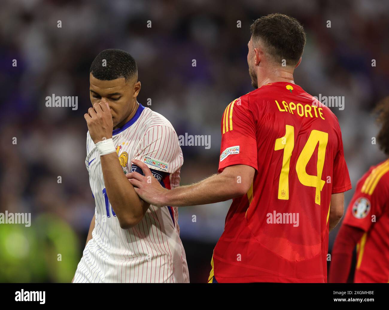 MUNICH, GERMANY - JULY 09: Kylian Mbappe of France during the UEFA EURO ...