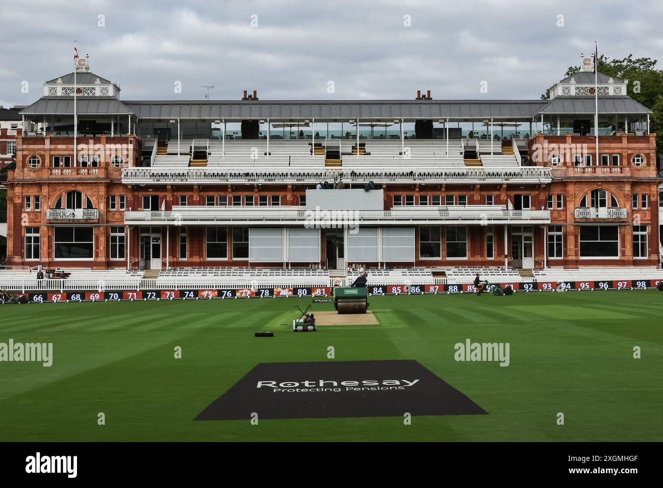 A general view of The Lord's Pavilion during the 1st Rothesay Test ...