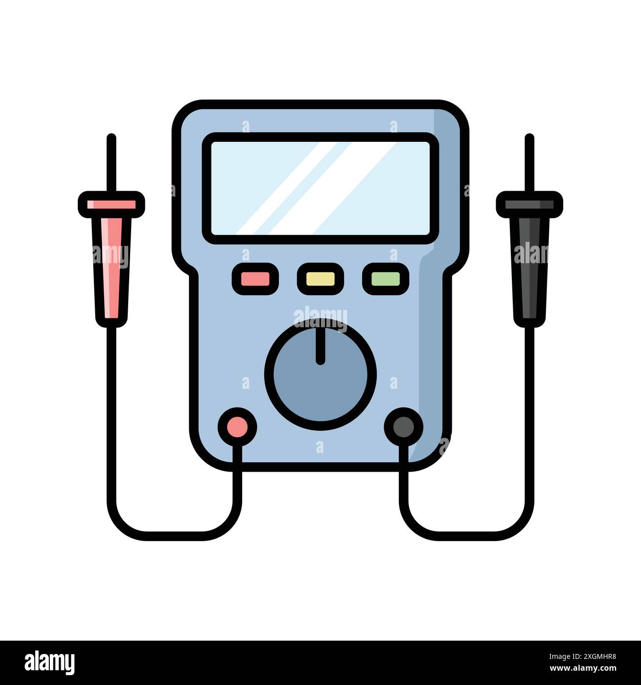 multimeter icon vector design template in white background Stock Vector ...