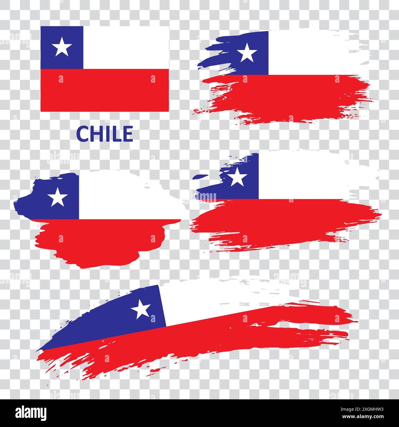Set of flags of Chile Stock Vector Image & Art - Alamy