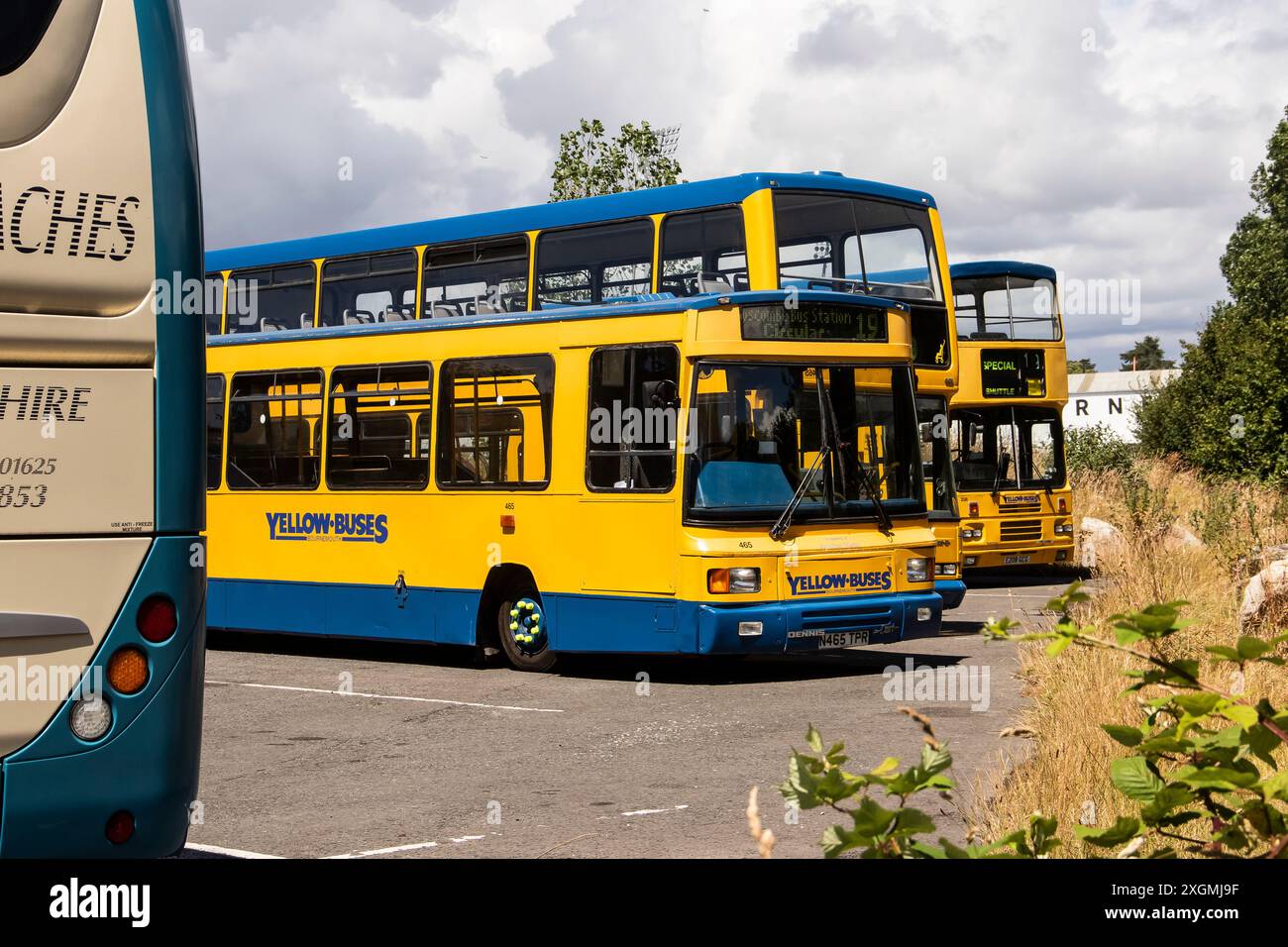 Bournemouth Bus Rally 2024 held at Kings Park, a display and rides on ...