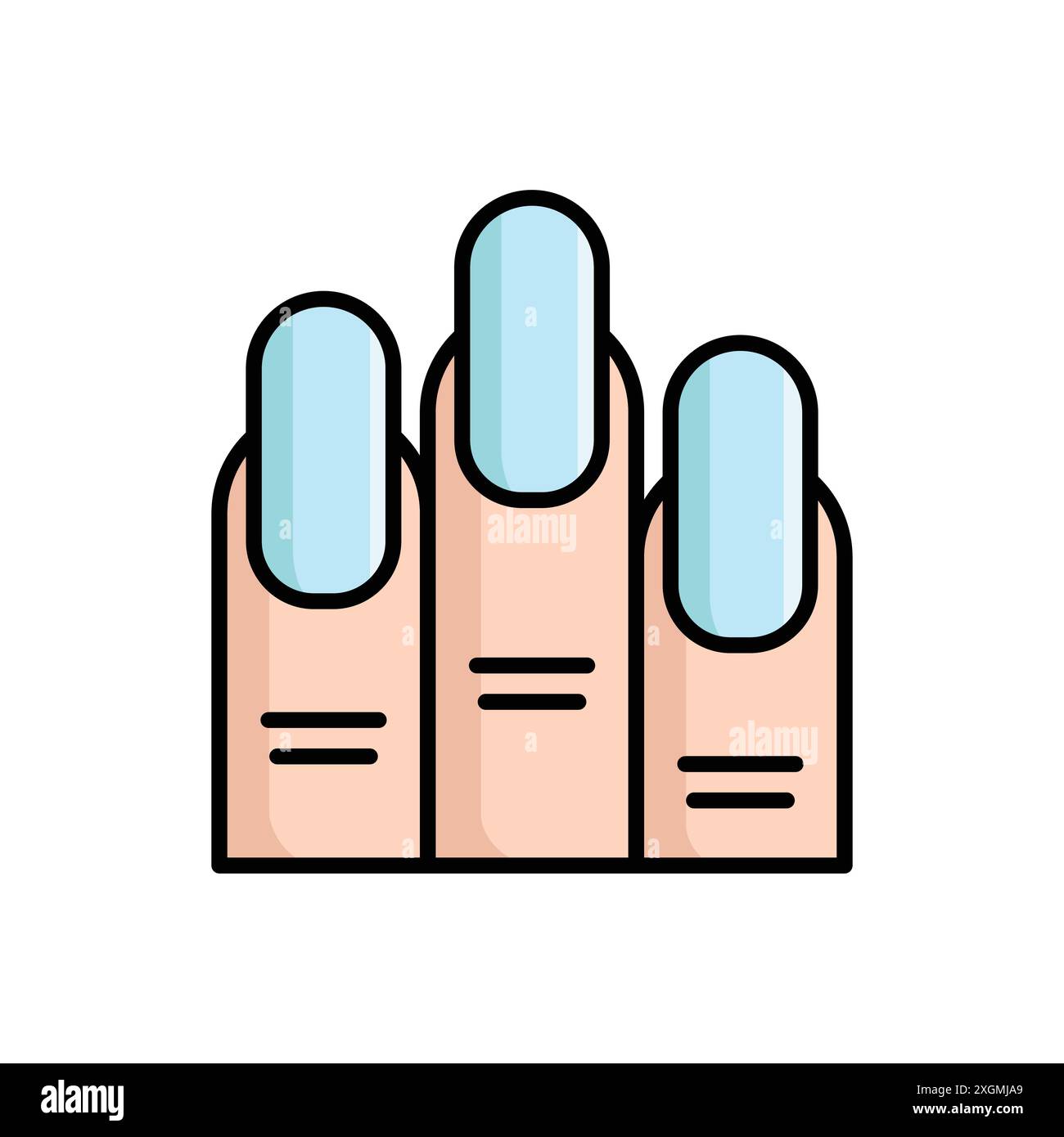 nails icon vector design template in white background Stock Vector ...