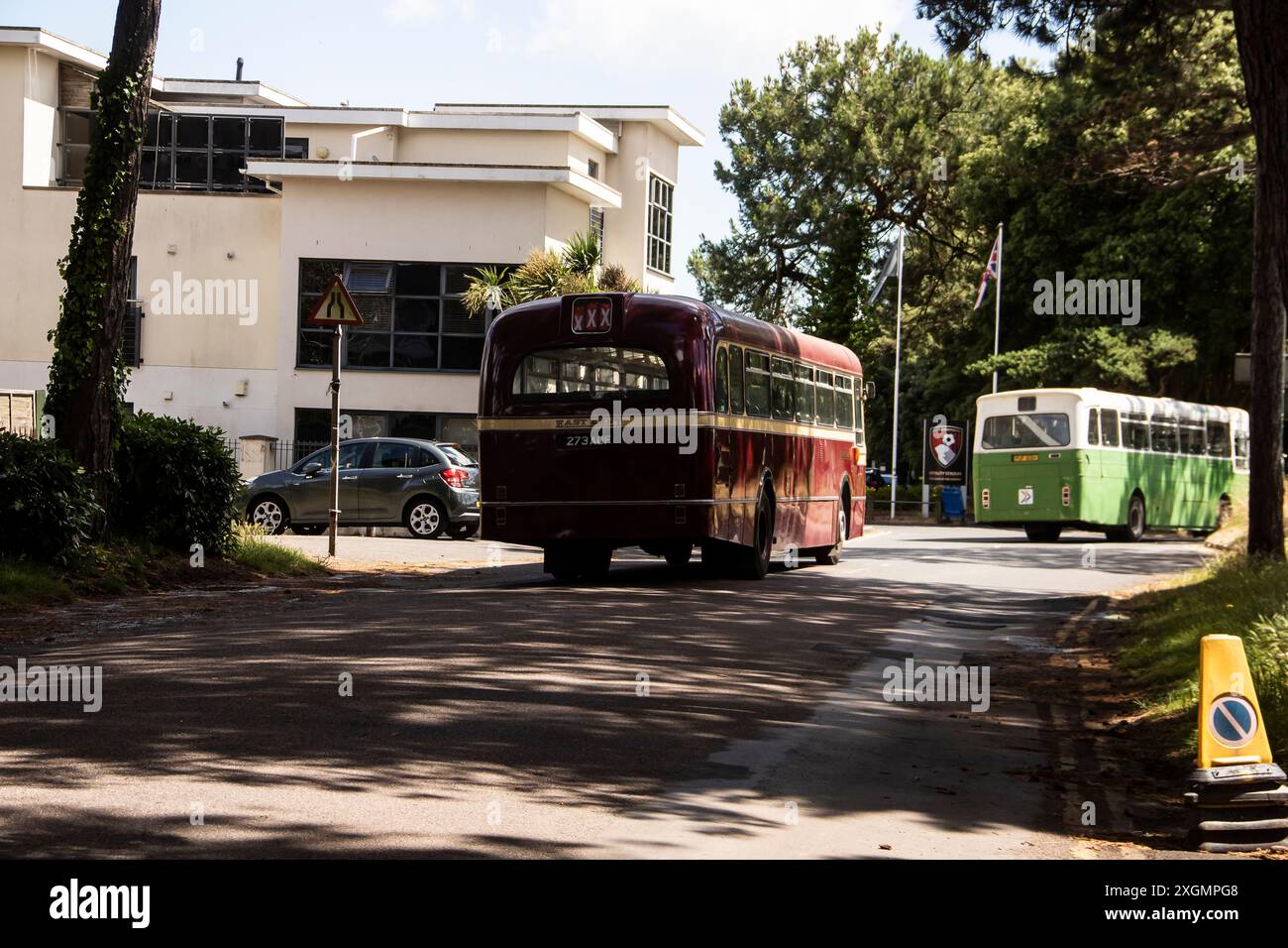 Bournemouth Bus Rally 2024 held at Kings Park, a display and rides on ...