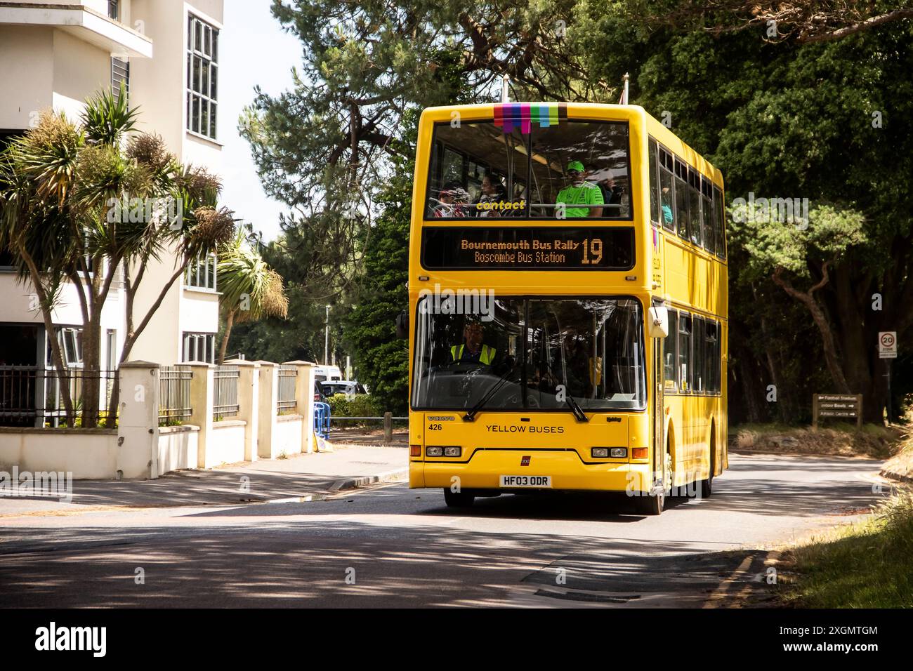 Bournemouth Bus Rally 2024 held at Kings Park, a display and rides on ...