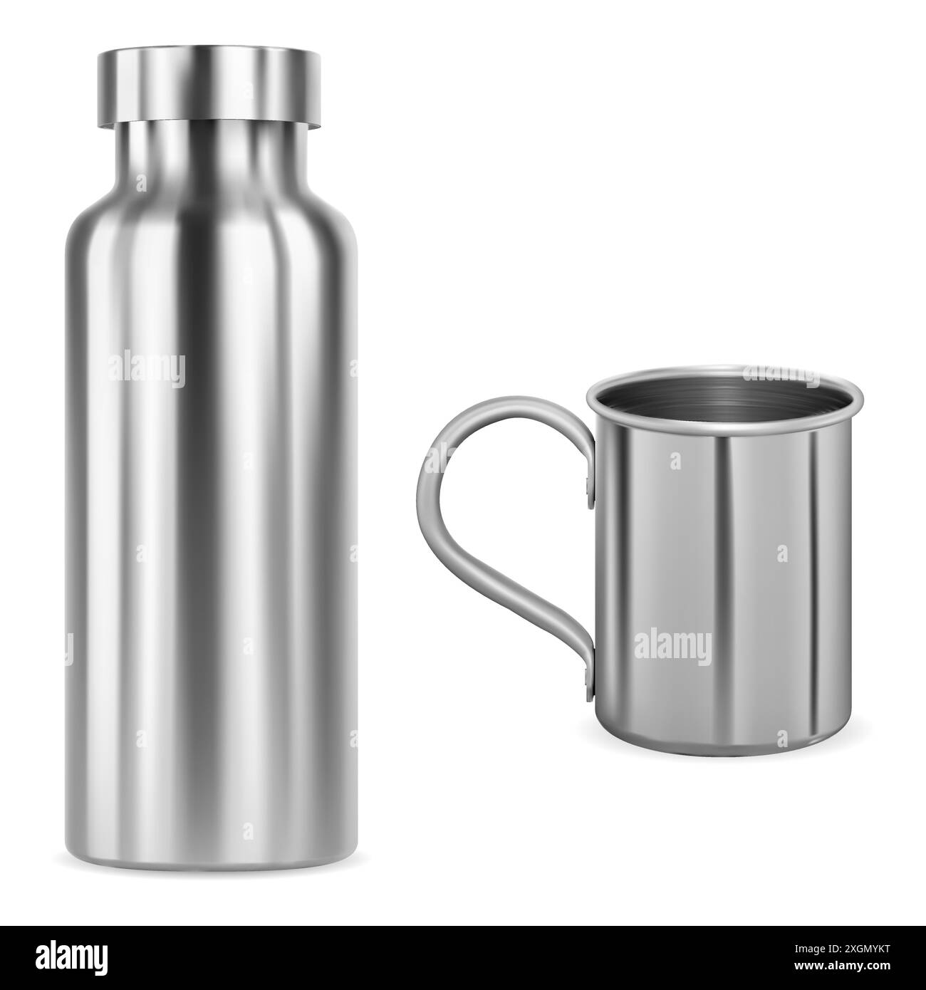 Stainless steel cylinder Stock Vector Images - Alamy