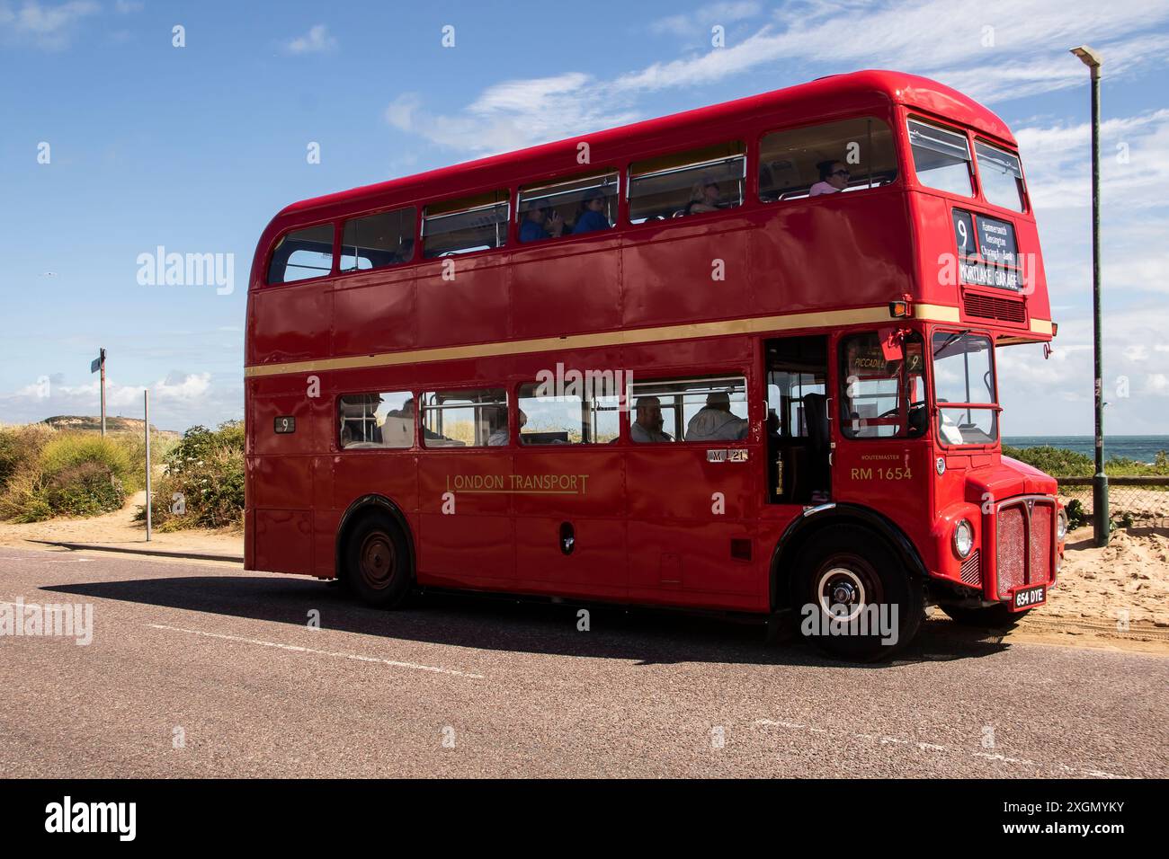 Bournemouth Bus Rally 2024 held at Kings Park, a display and rides on ...