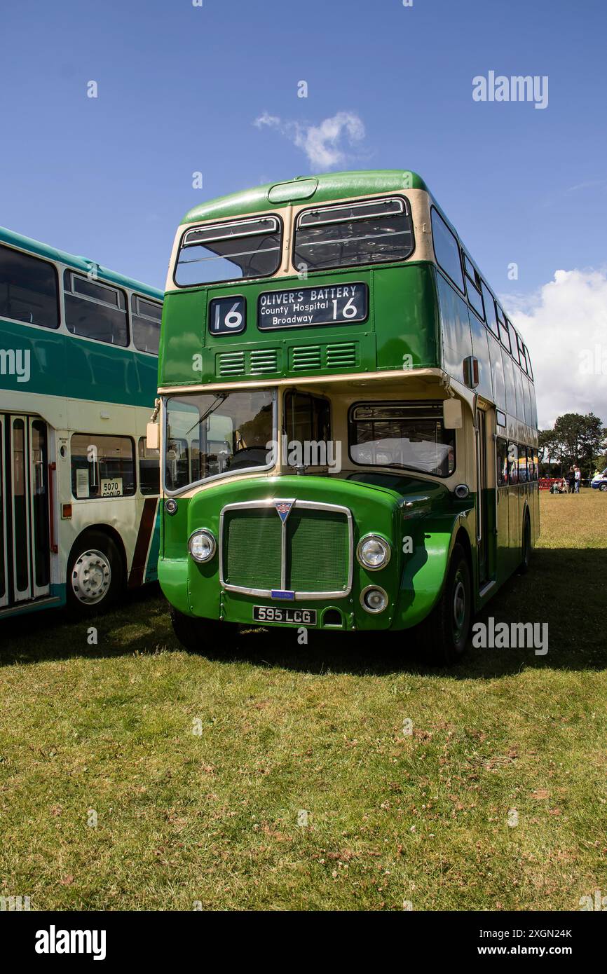 Bournemouth Bus Rally 2024 held at Kings Park, a display and rides on ...