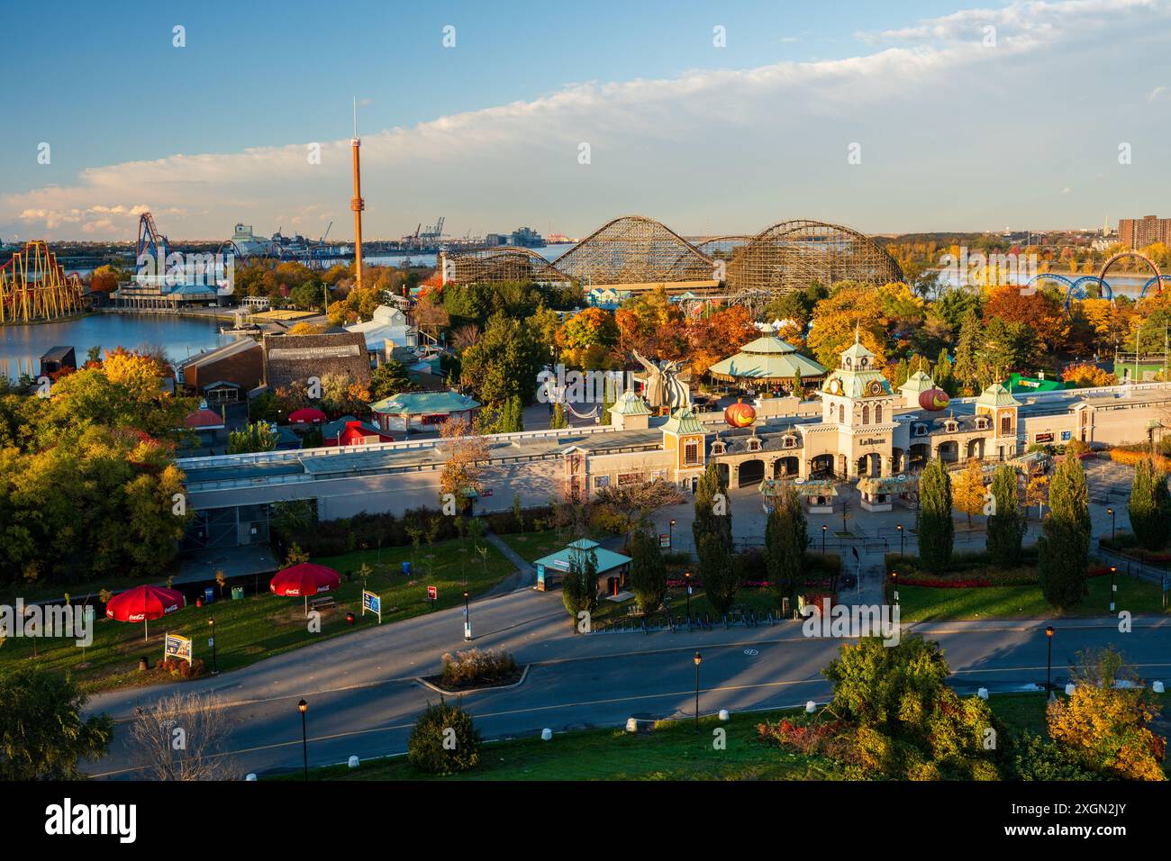 La Ronde ( The Round ) amusement park main entrance during the ...