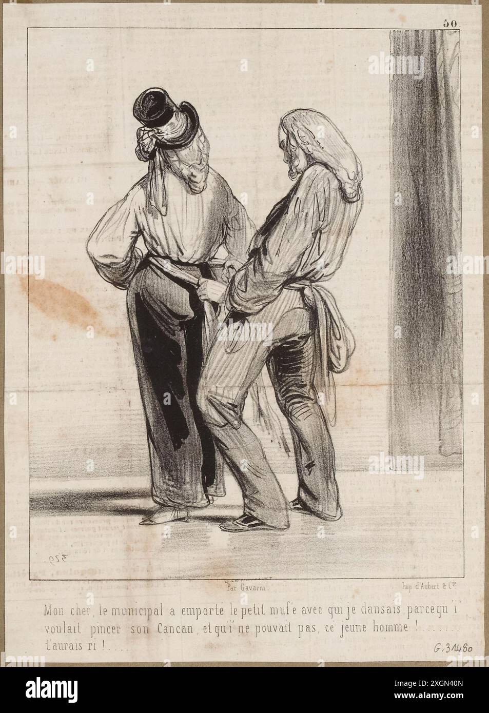 Gavarni (Hippolyte Guillaume Sulpice Chevalier, dit Stock Photo - Alamy