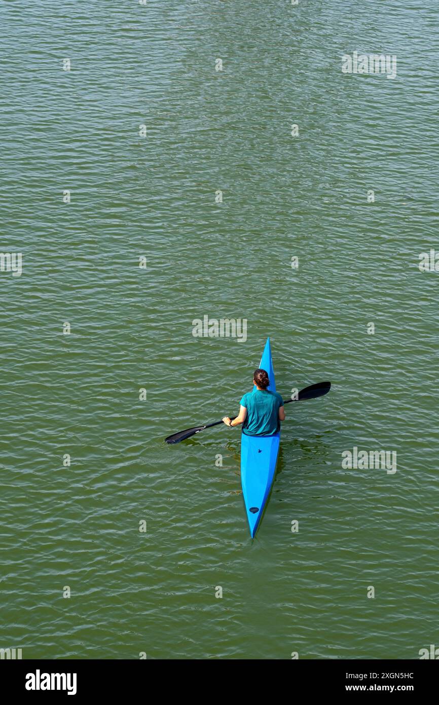 Kayaking water paddle woman hi-res stock photography and images - Alamy