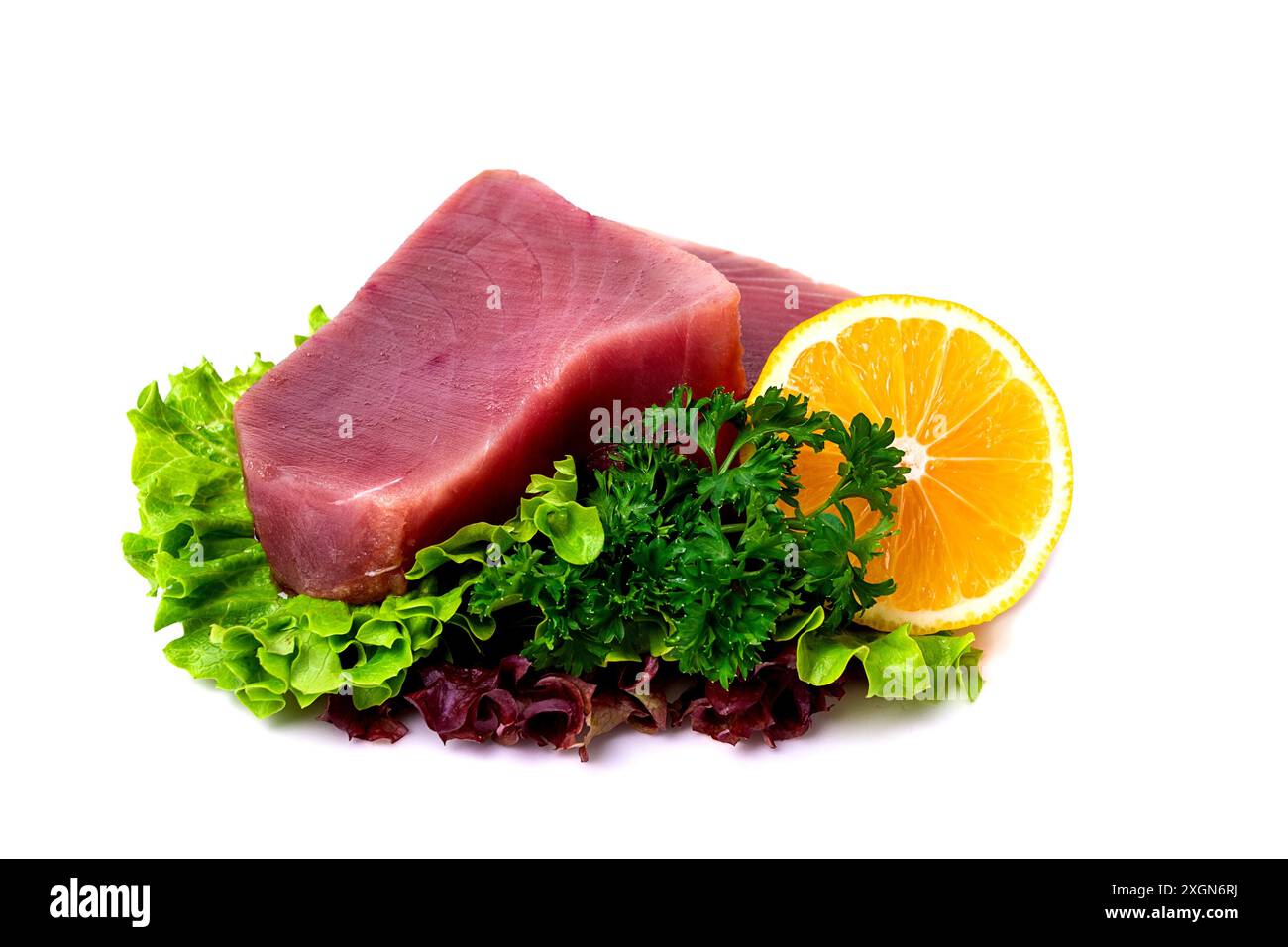 Raw fish tuna dish Cut Out Stock Images & Pictures - Alamy