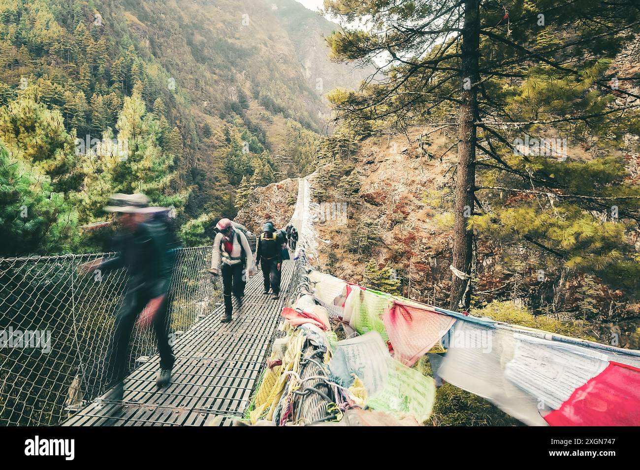 Hillary suspension bridge hi-res stock photography and images - Alamy