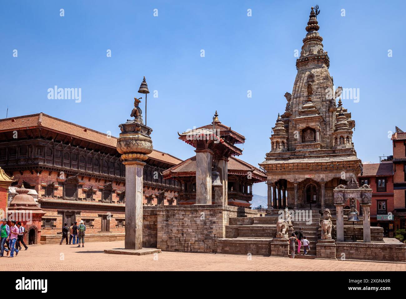 The Palace and Temples of Bhaktapur in Kathmandu Nepal Stock Photo - Alamy