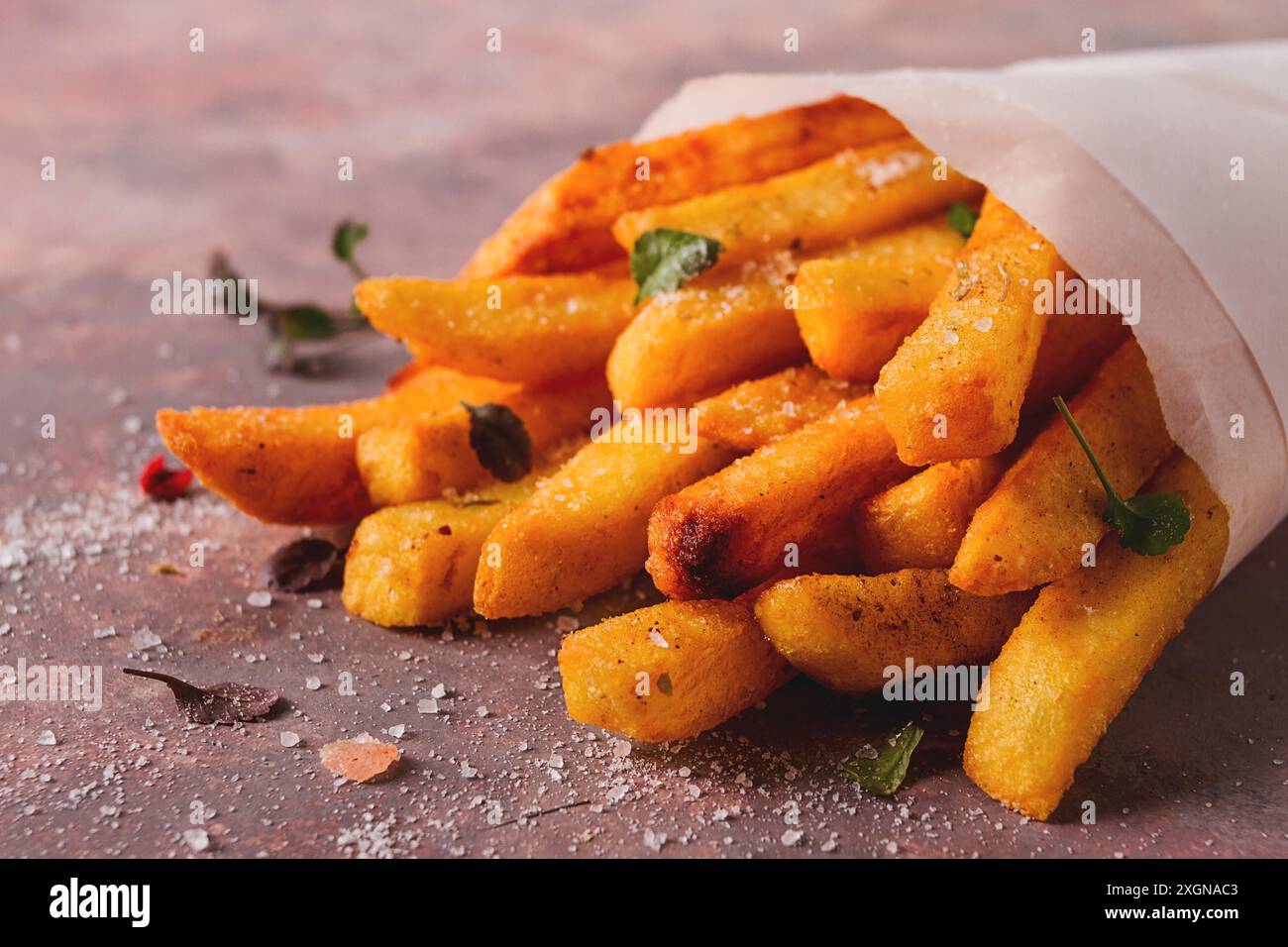 Vintage french fries paper hi-res stock photography and images - Alamy