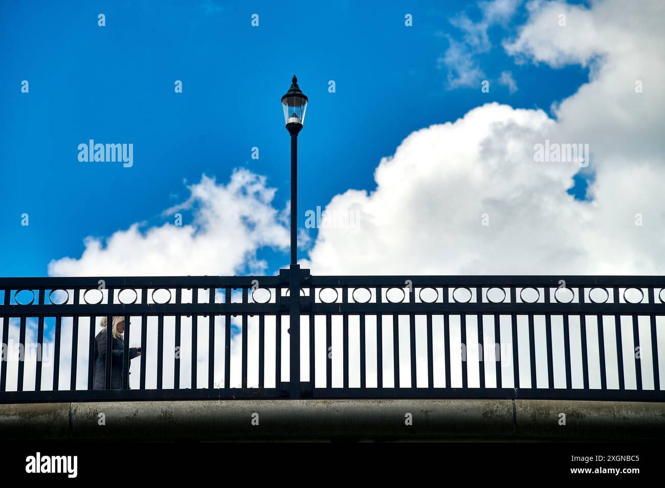 Street barrier and lamp post hi-res stock photography and images - Alamy