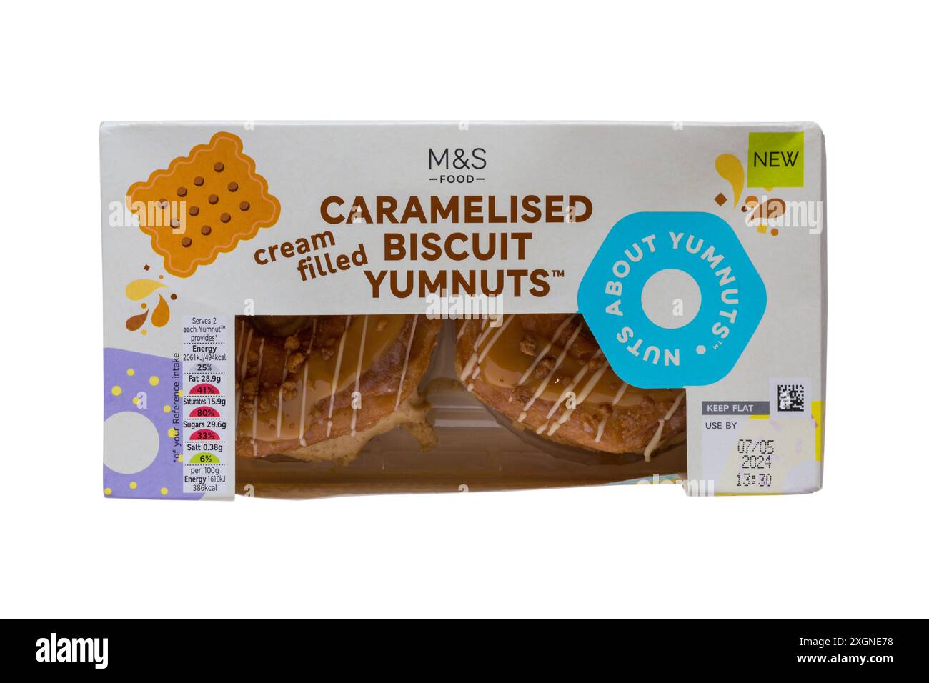 cream filled Caramelised Biscuit Yumnuts, cross between a doughnut and ...