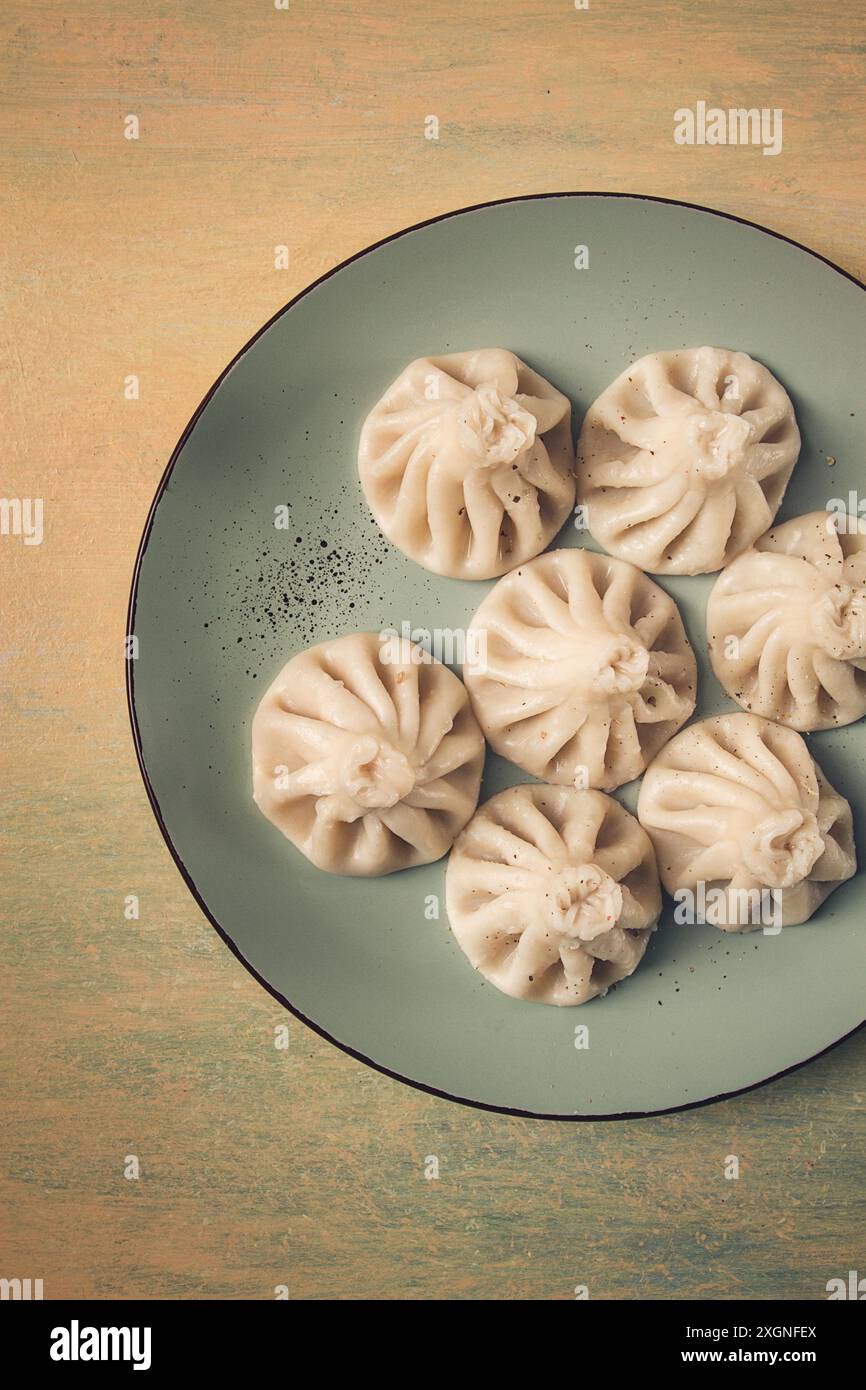 Traditional georgian dish khinkali kalakuri hi-res stock photography ...