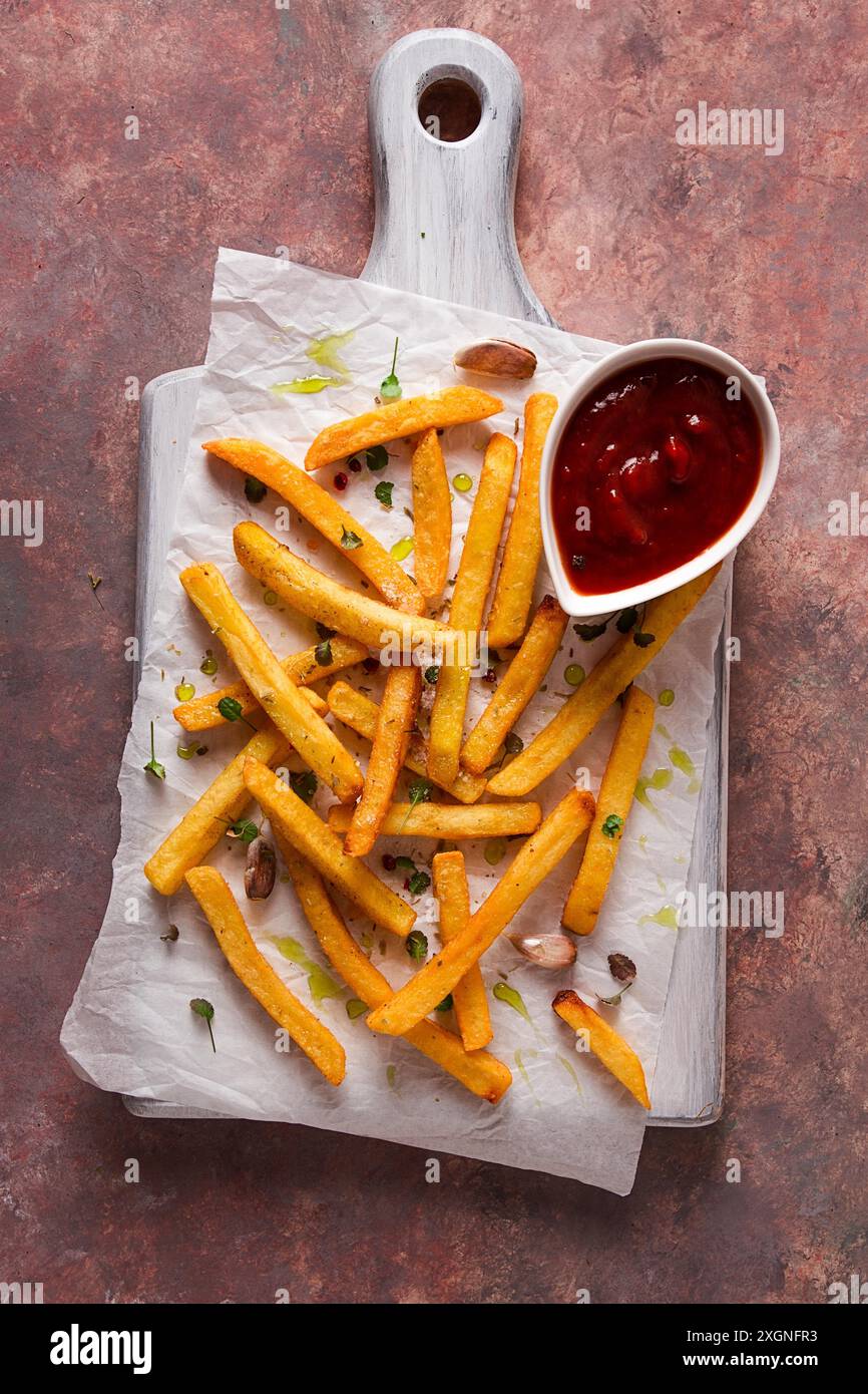 Vintage french fries paper hi-res stock photography and images - Alamy
