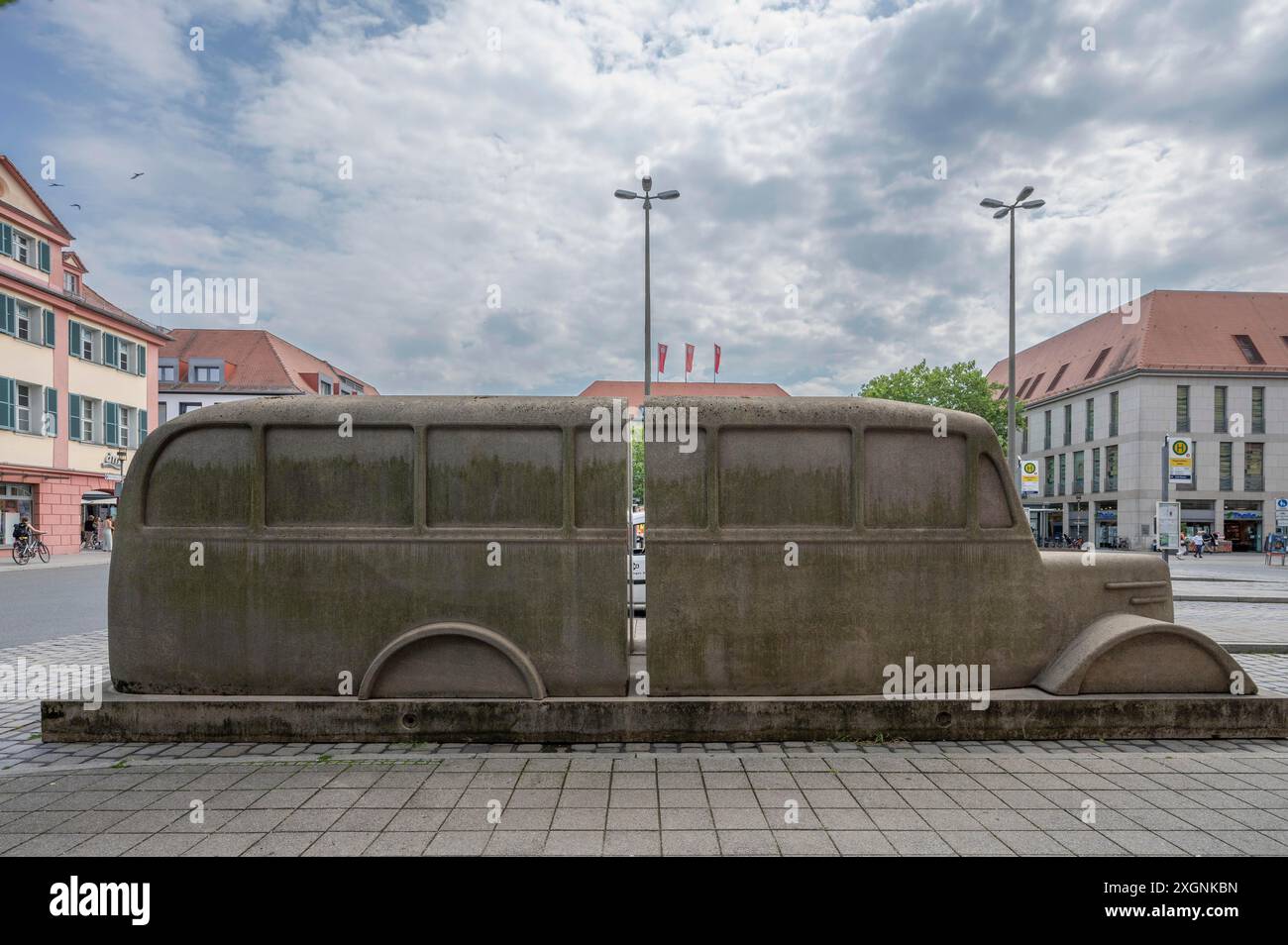 The concrete bus in Erlangen commemorates the Nazi murders during the ...