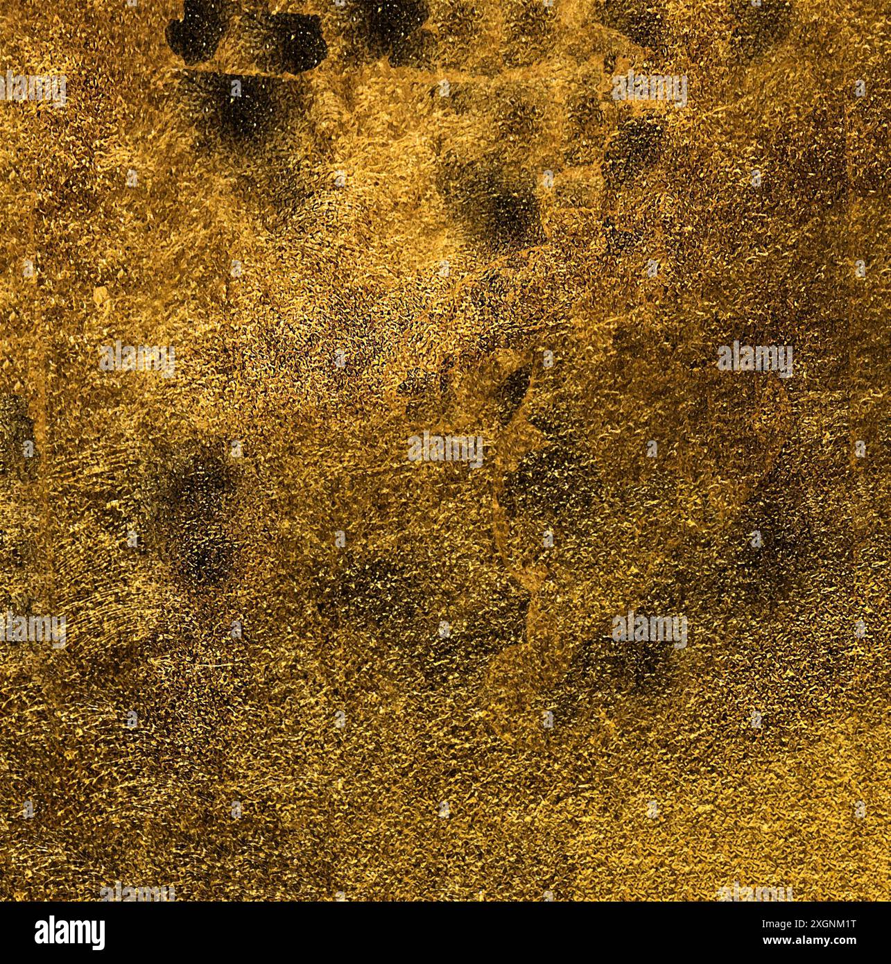 Abstract close-up of a gold textured surface with a metallic shimmer ...
