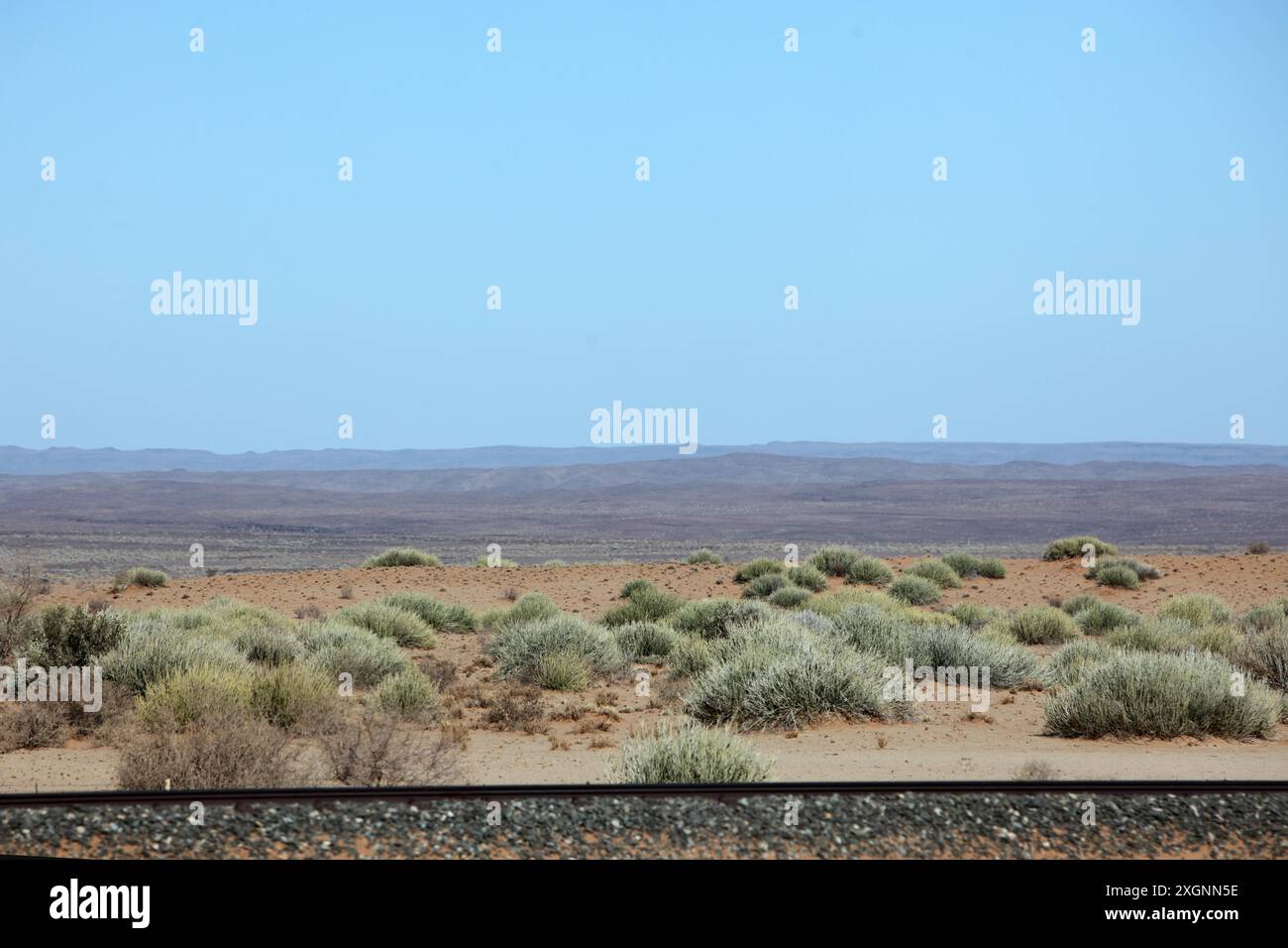 The railway line to Luederitz, Namibia Stock Photo - Alamy