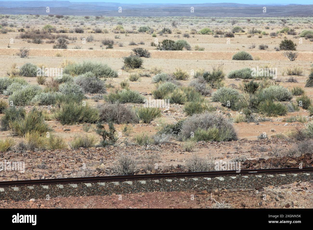 The railway line to Luederitz, Namibia Stock Photo - Alamy