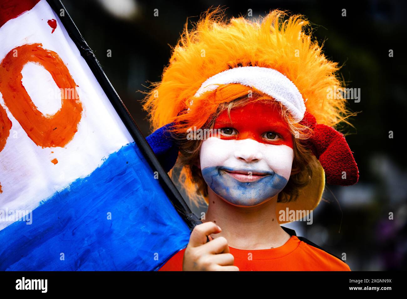 DORTMUND - 10/07/2024, Dutch supporters on the day of the semi-final at ...