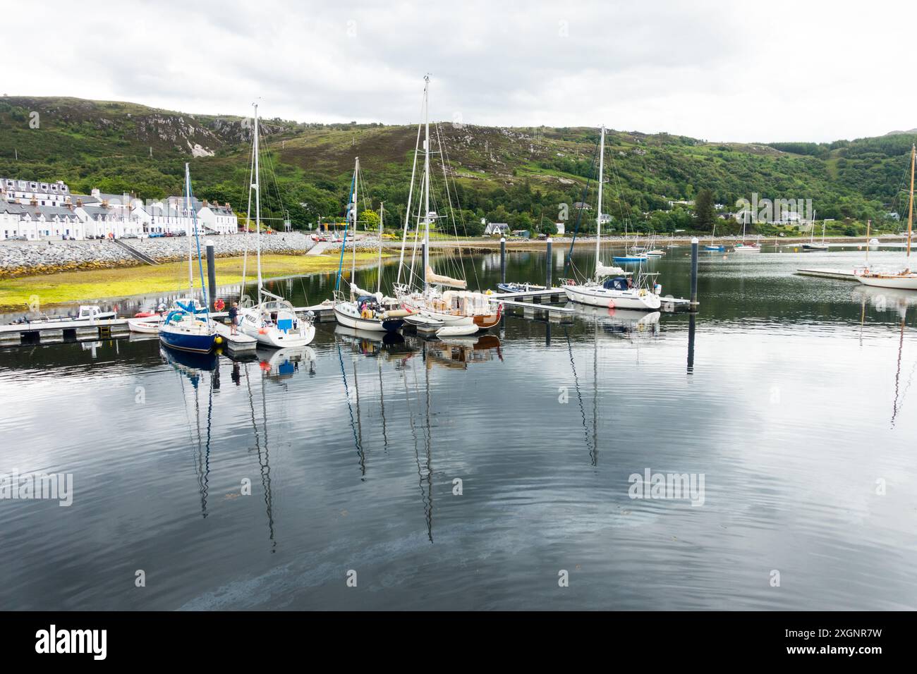 Ullapool Harbour and Marina, Ullapool, Wester Ross, Scotland, UK Stock ...