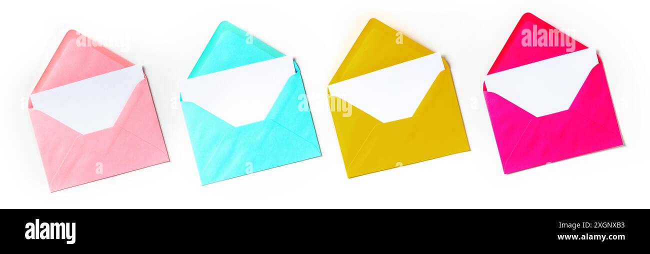 Greeting card set bright Cut Out Stock Images & Pictures - Alamy