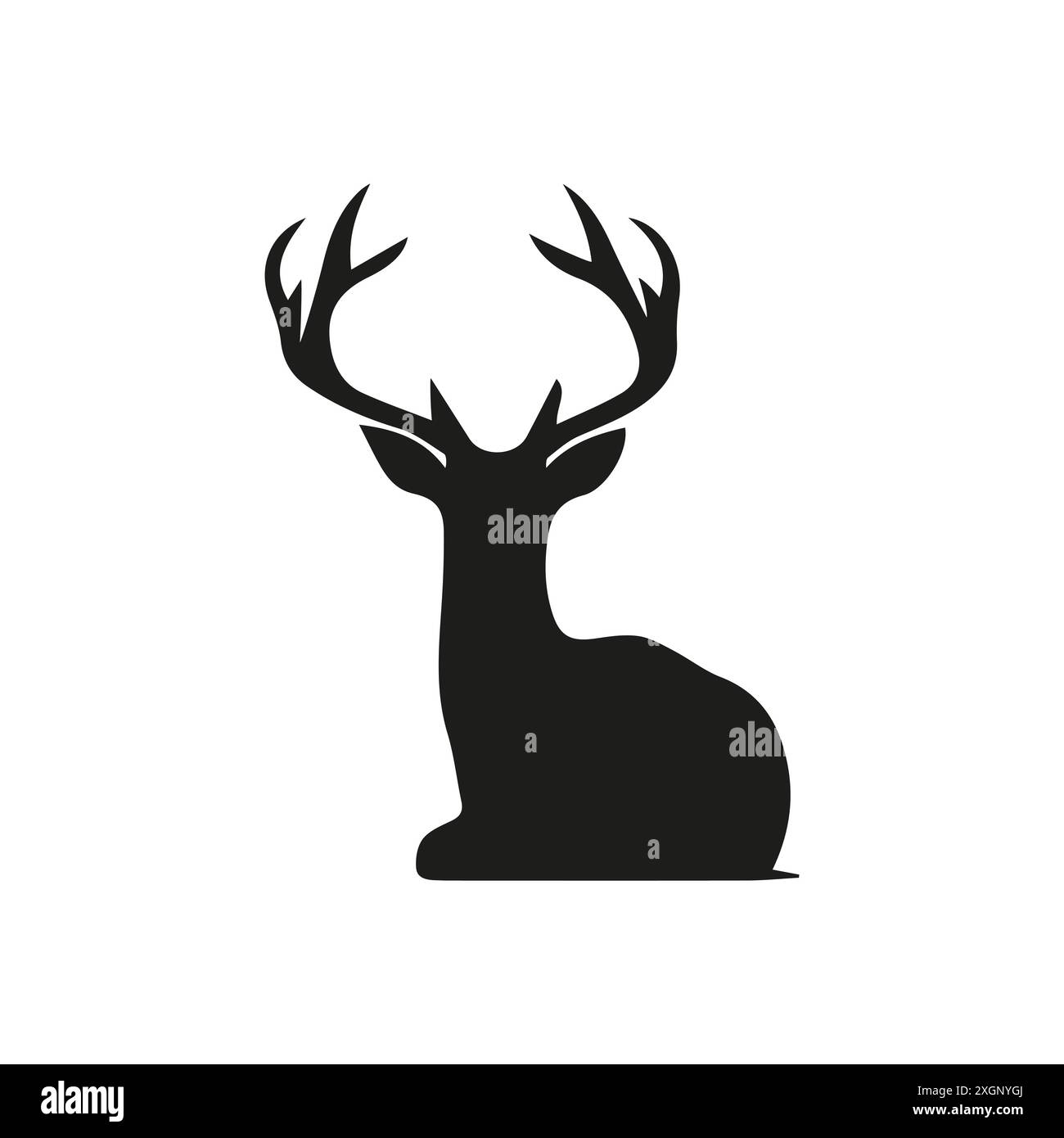 Deer side profile Cut Out Stock Images & Pictures - Alamy
