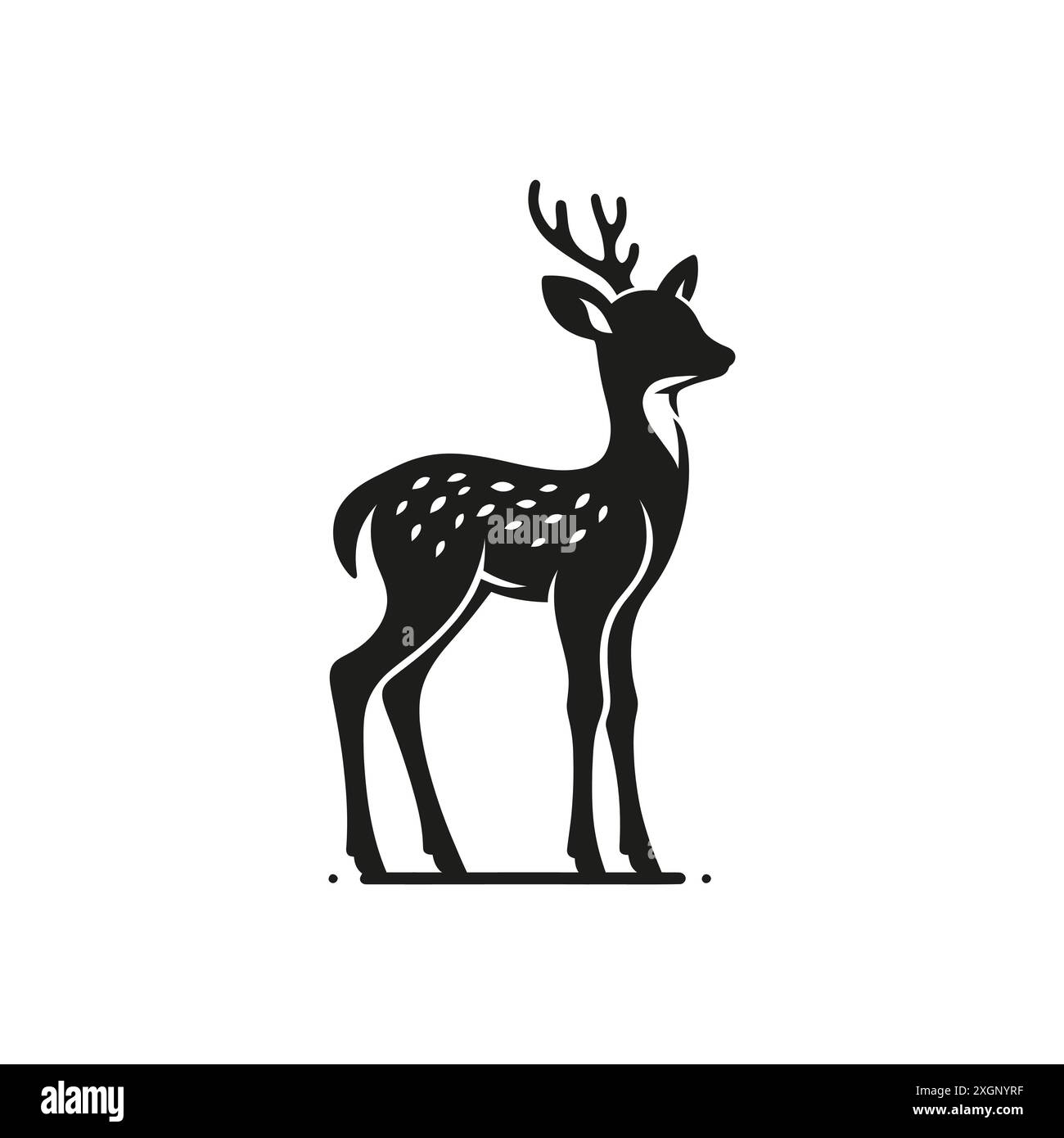 Spotted black white young Stock Vector Images - Alamy