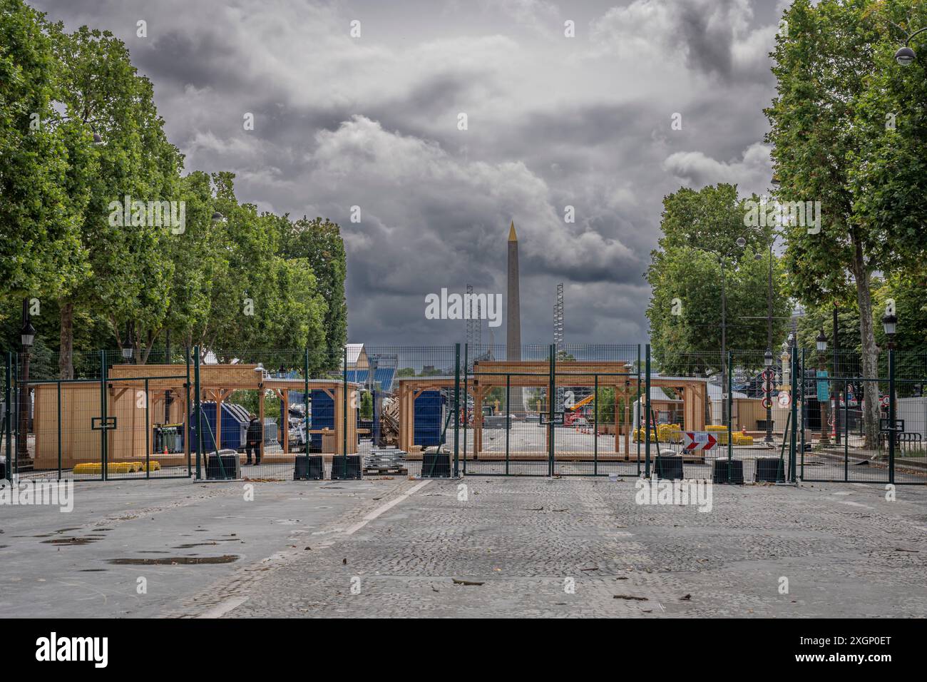 Paris, France - 07 06 2024: Olympic Games Paris 2024. View of Place de ...