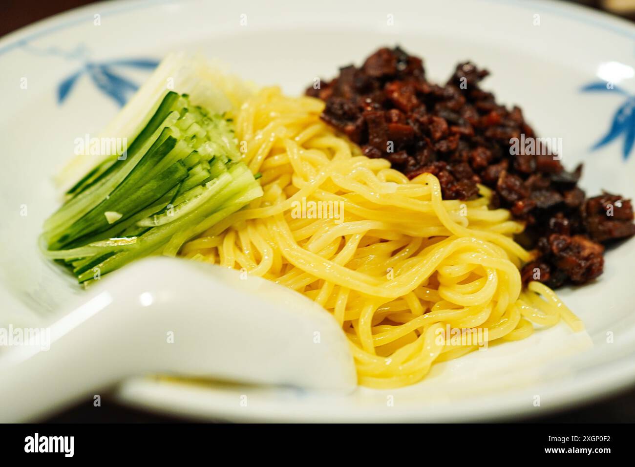 Zhajiangmian (Beijing style noodles ), Chinese noodles Stock Photo - Alamy