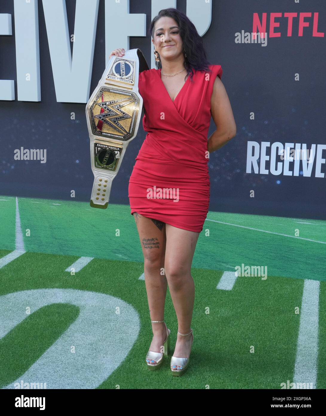 Los Angeles, USA. 09th July, 2024. Bayley arrives at the Netflix's ...