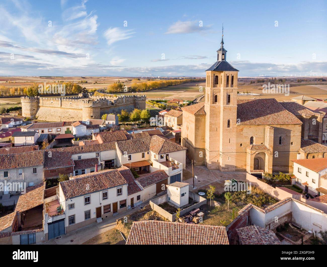 Castle of Grajal de Campos, 16th century military construction on the ...
