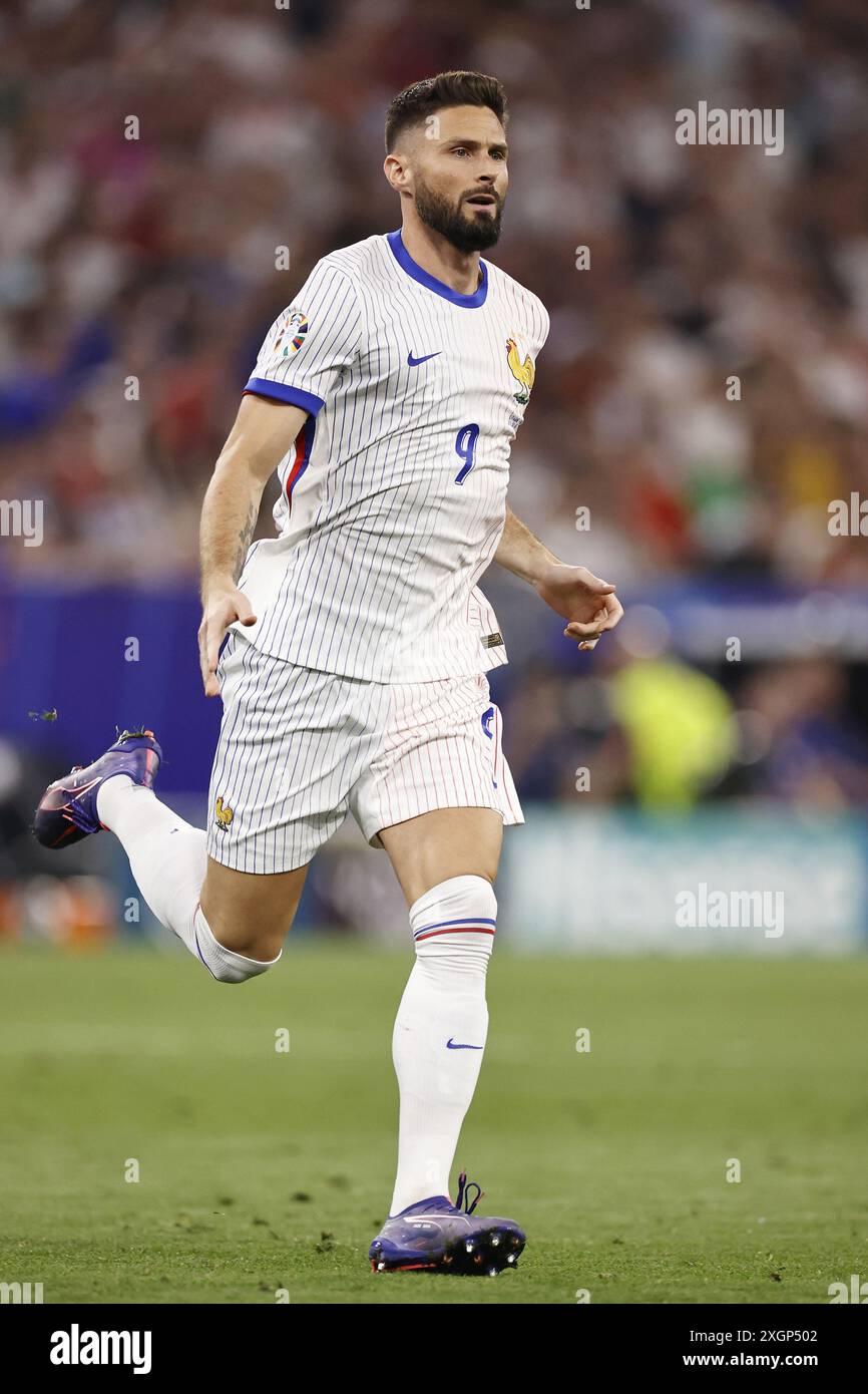 MUNICH - Olivier Giroud of France during the UEFA EURO 2024 semi-final ...