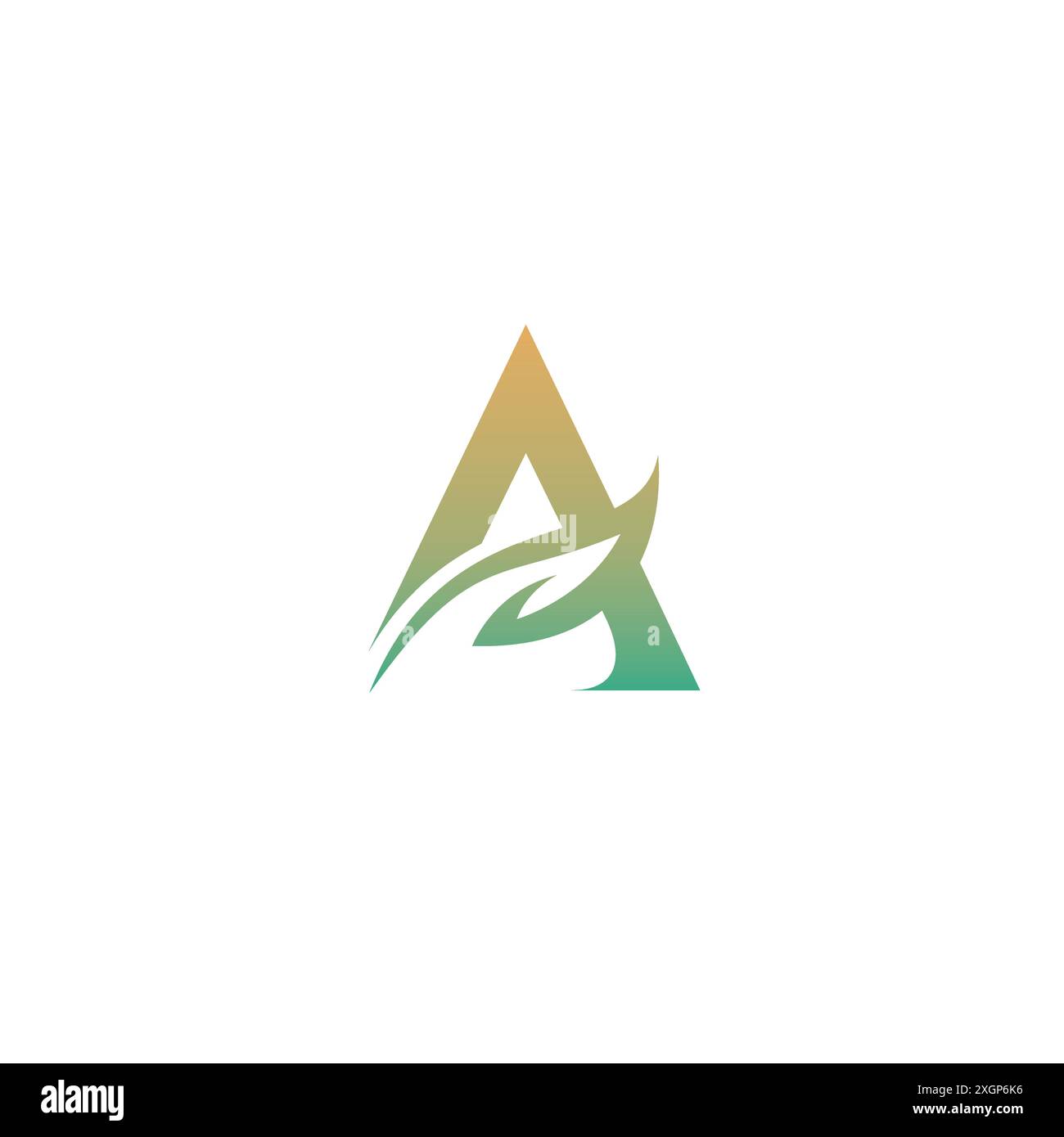 Leaf Letter A Logo Design. Leaf Symbol A Initial Stock Vector Image ...